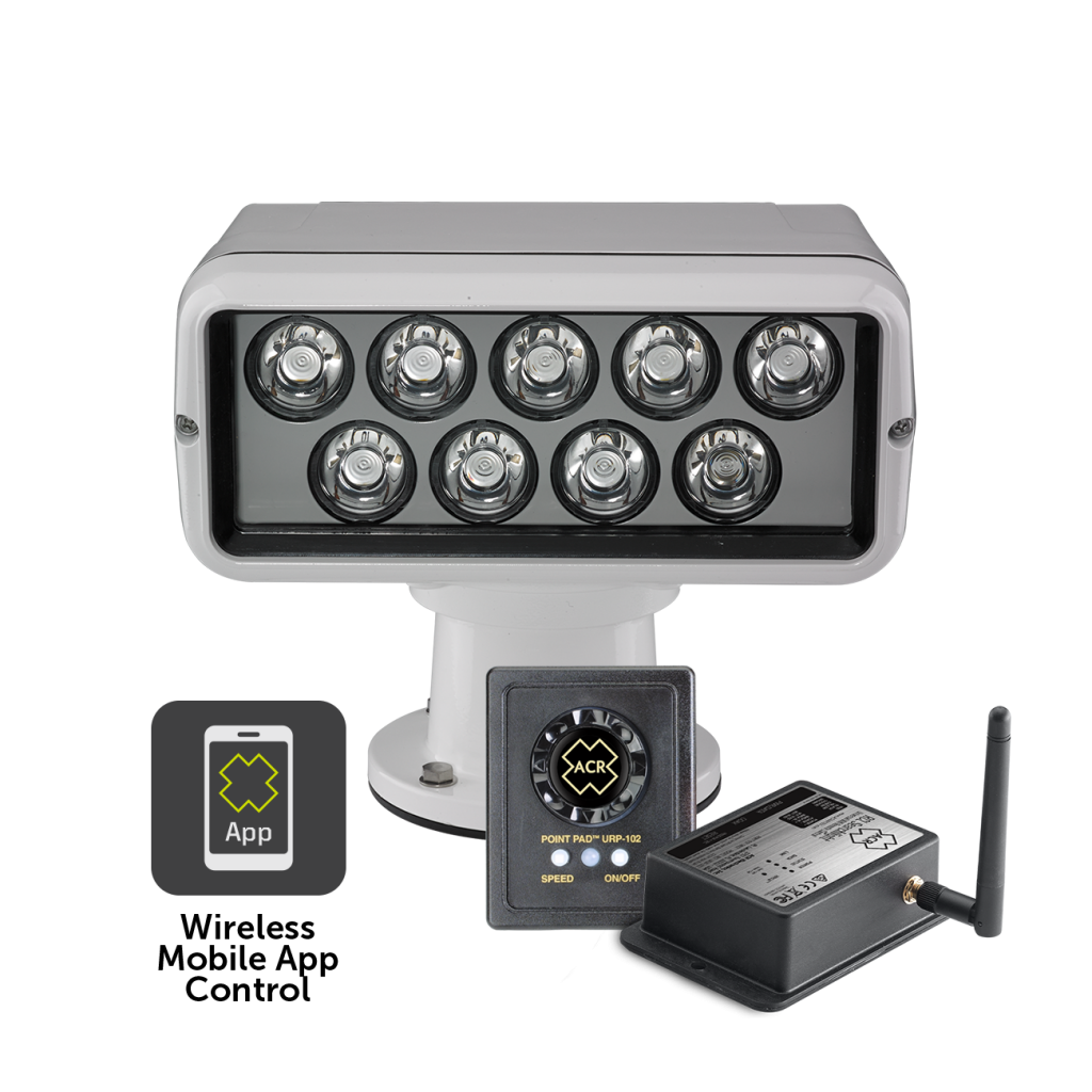 RCL-100 LED Searchlight ACR Electronics, Inc - All Aluminum Construction